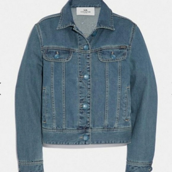 Coach | Jackets & Coats | Sale Coach Signature Everyday Denim Jacket ...